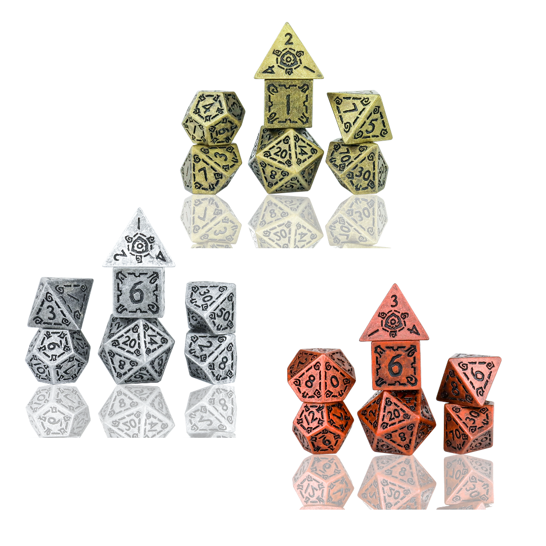 Vintage Metal Dice Sets | Sirius Dice