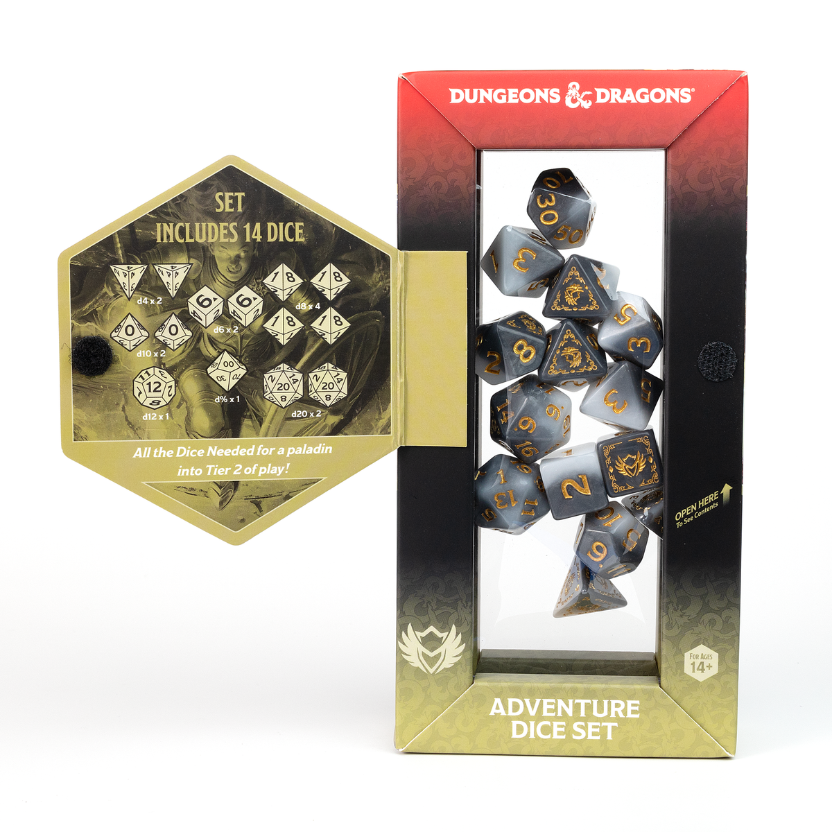 Dungeons & Dragons Adventure Dice - Paladin: White / Grey | Sirius Dic ...