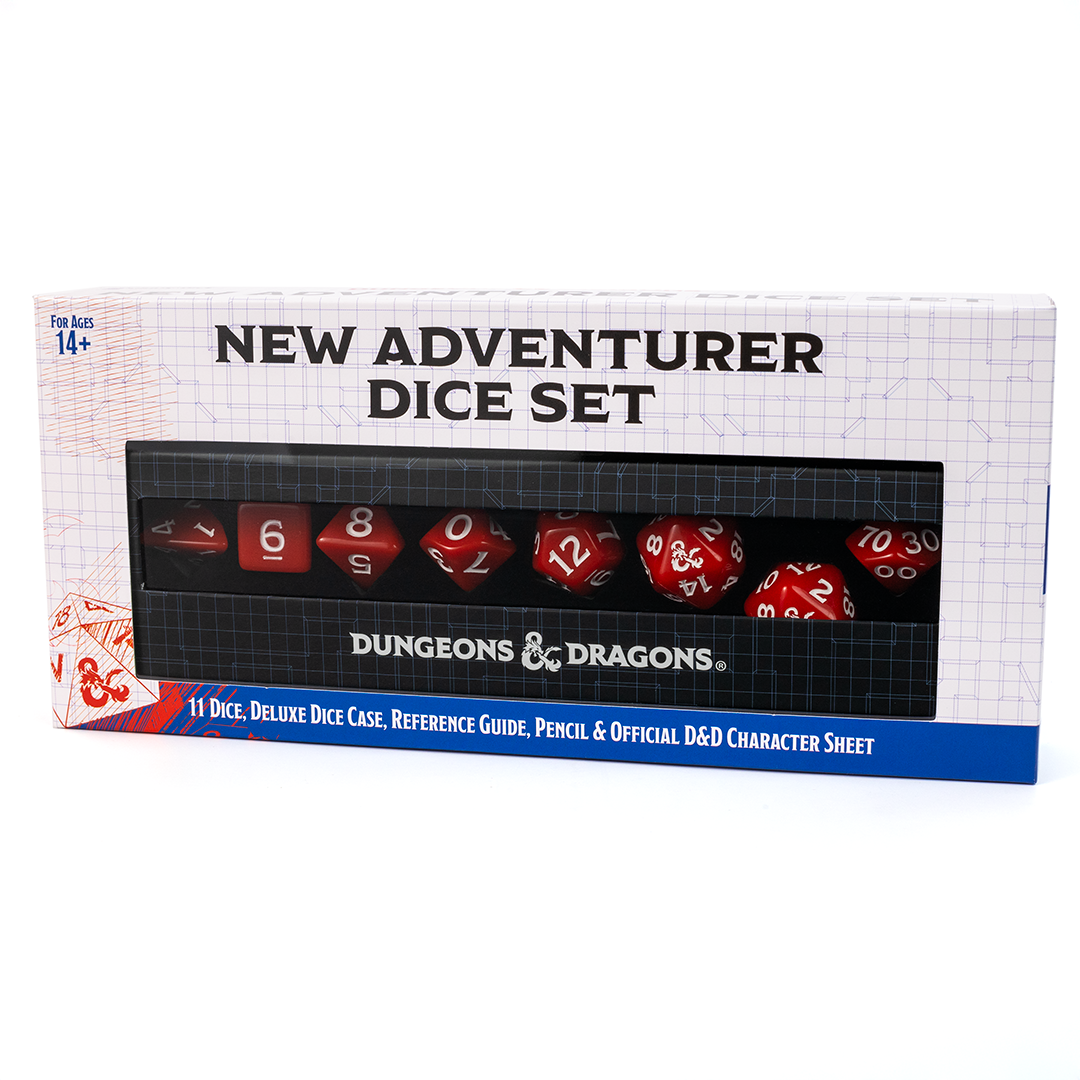 Dungeons & Dragons New Adventurer Dice Set - RED DICE | Sirius Dice