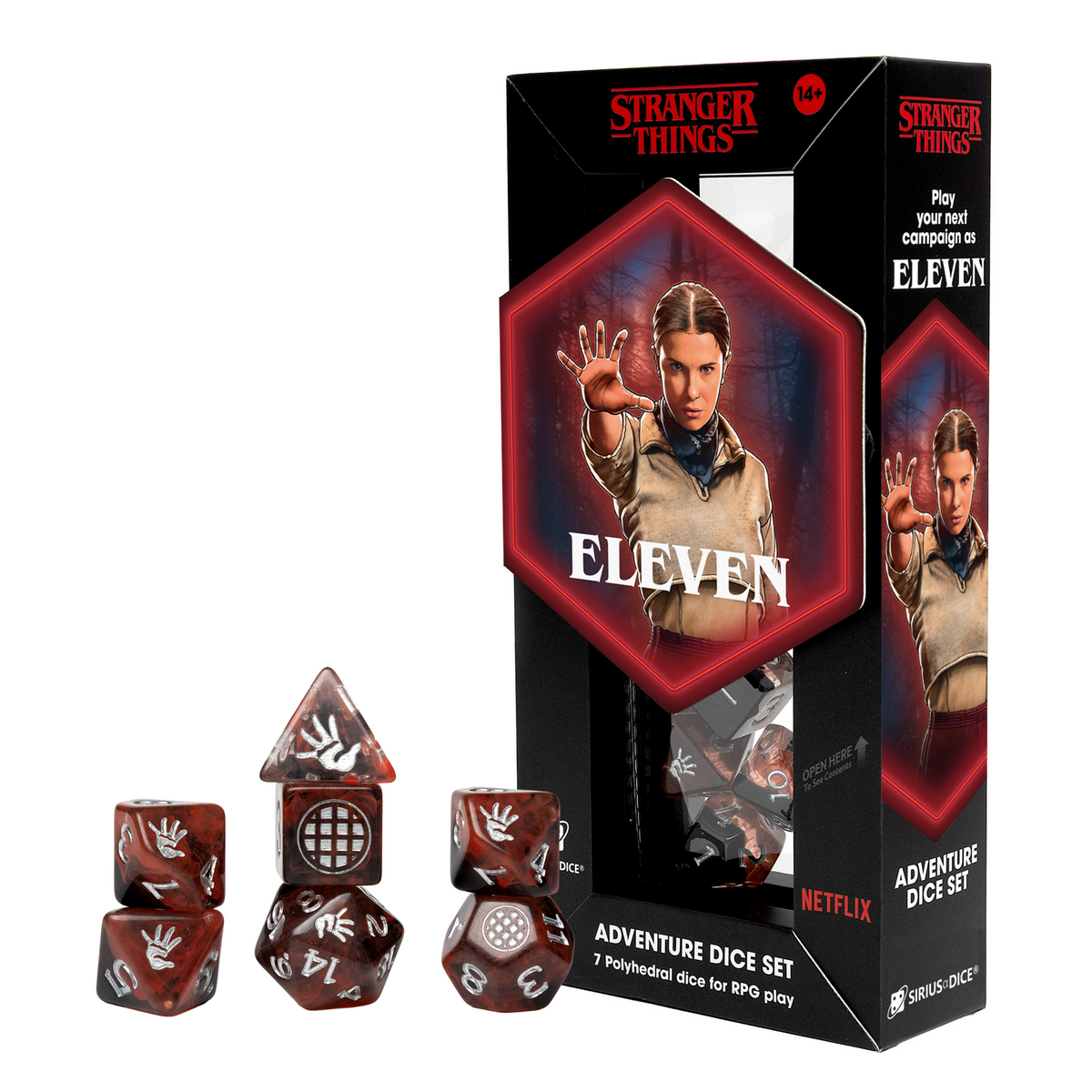 PRE-ORDER Stranger Things: Adventure Dice Set - Eleven – Sirius Dice