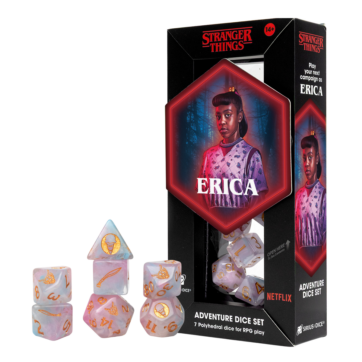 Stranger Things: Adventure Dice Set - Erica – Sirius Dice