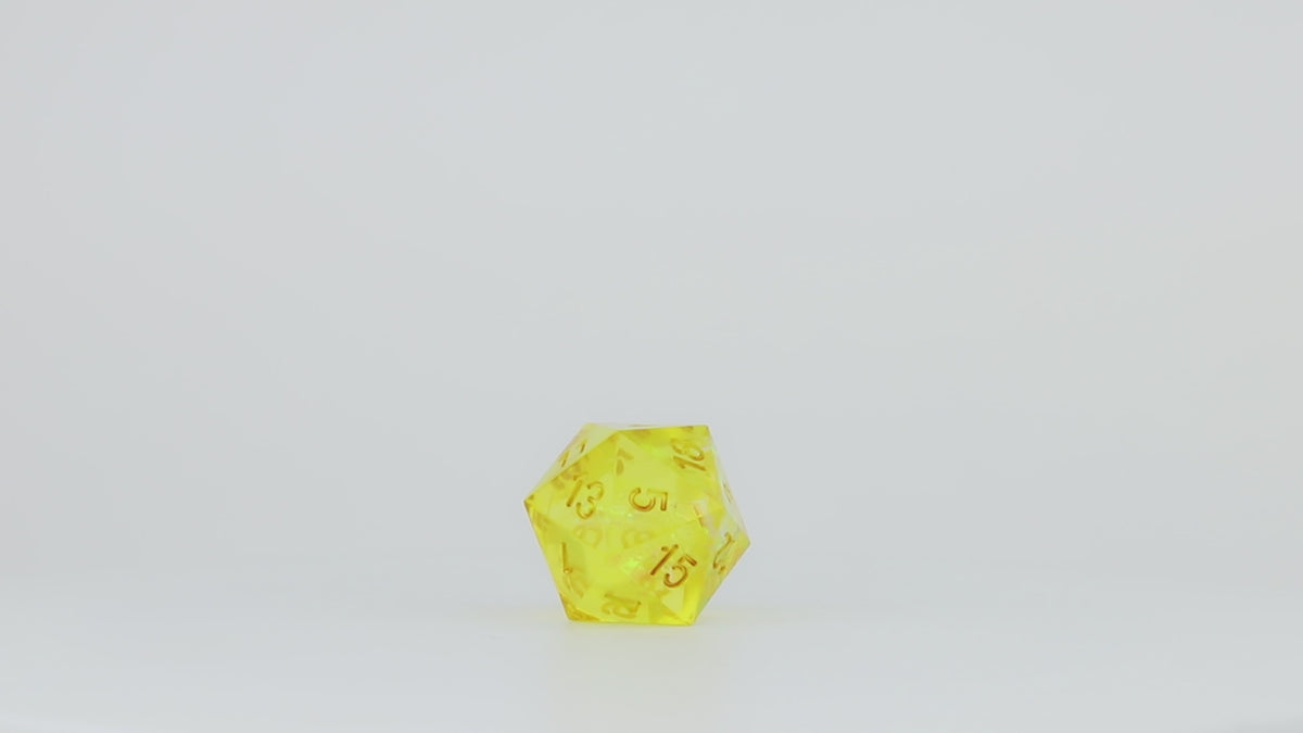 Sharp Yellow Fairy Dice Set | Sirius Dice